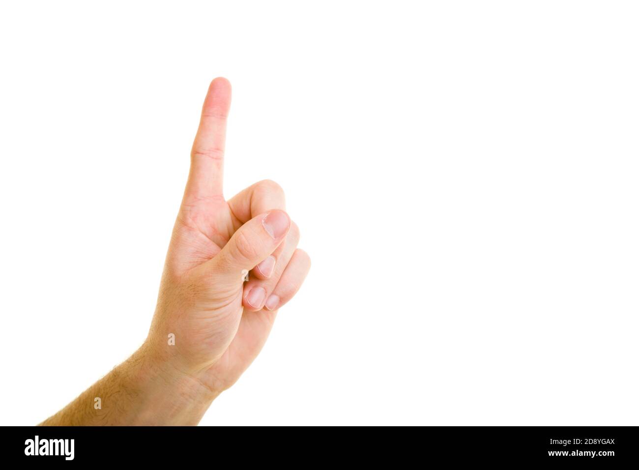 Finger copy space Cut Out Stock Images & Pictures - Alamy