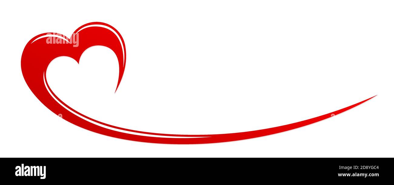 Symbol of the stylized red heart Stock Vector Image & Art - Alamy