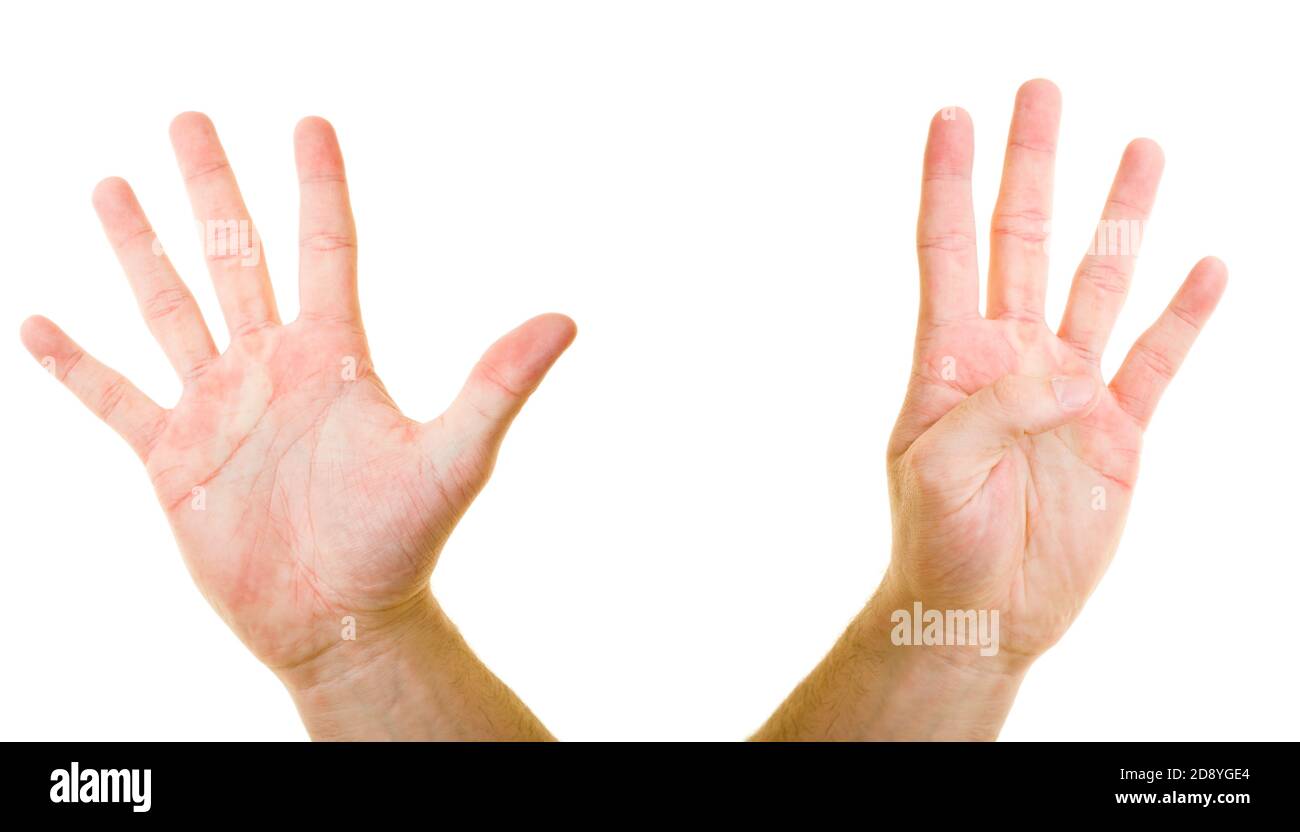 Nine fingers hi-res stock photography and images - Alamy