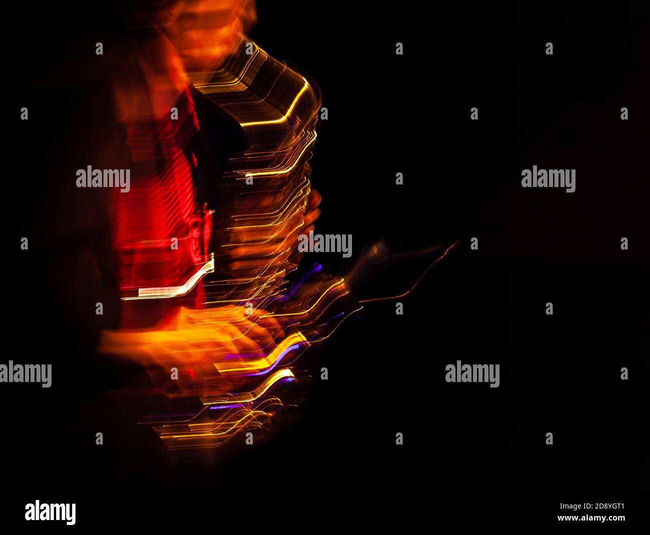 Jazz music concept. Saxophone player performing on stage. Sax player ...