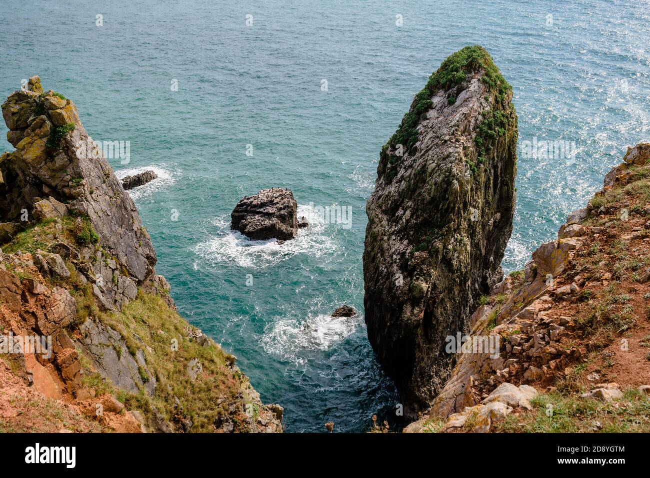 CASTLEMARTIN, WALES - 13 SEPTEMBER 2020: The Green Bridge of Wales ...