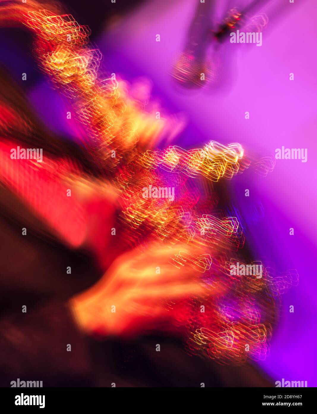 Jazz music concept. Abstract motion blurred image of saxophone player ...