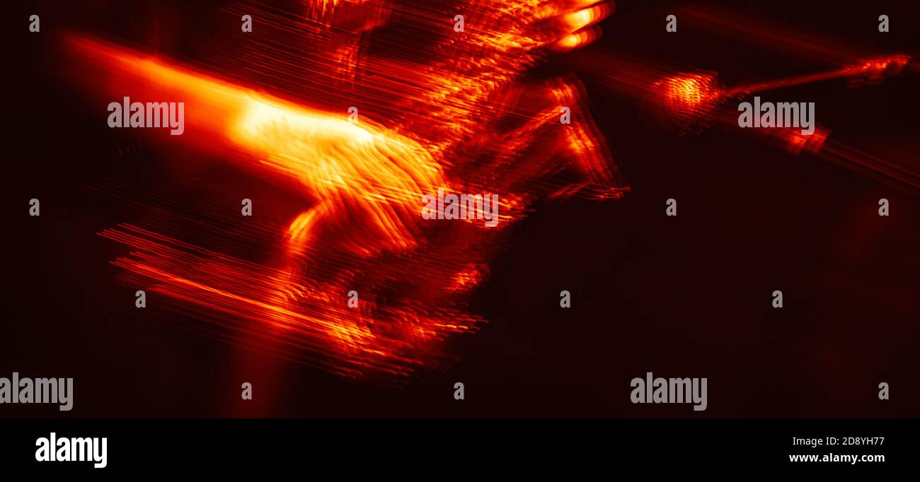 Jazz music concept. Abstract motion blurred image of saxophone player ...