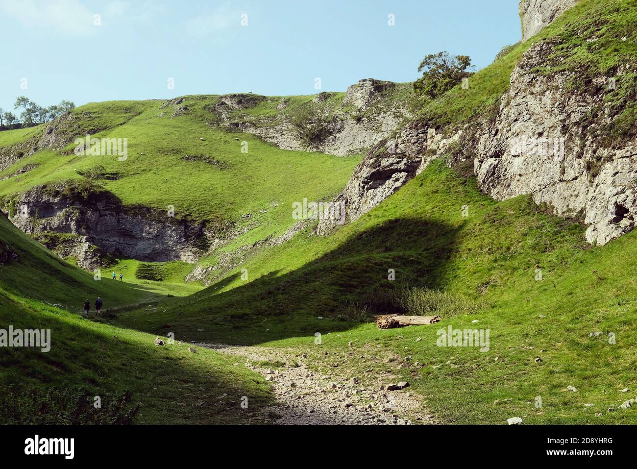 Cave Dale in the Peak District National Park, Castleton, Derbyshire, UK ...