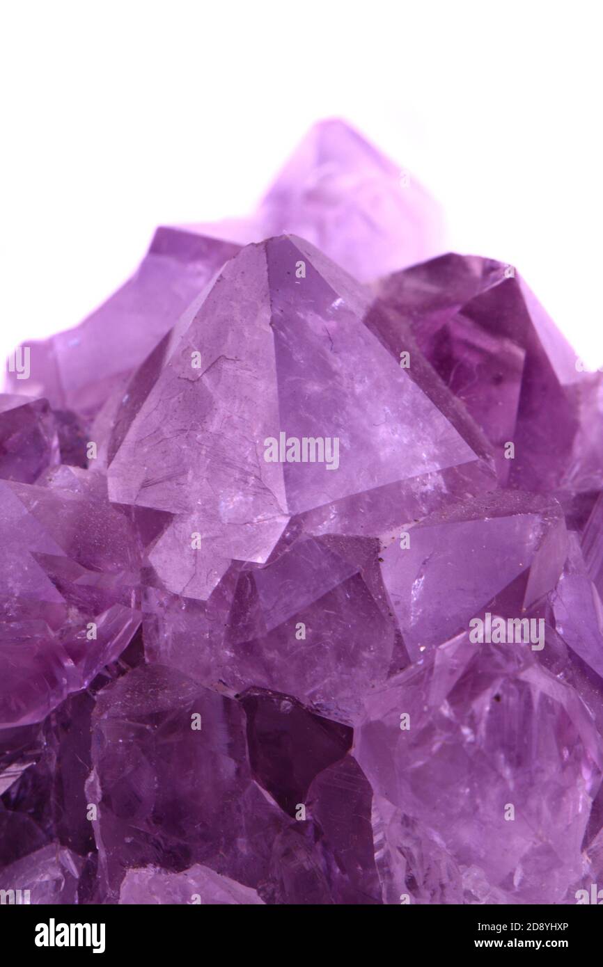 amethyst gem texture as nice natural mineral background Stock Photo - Alamy