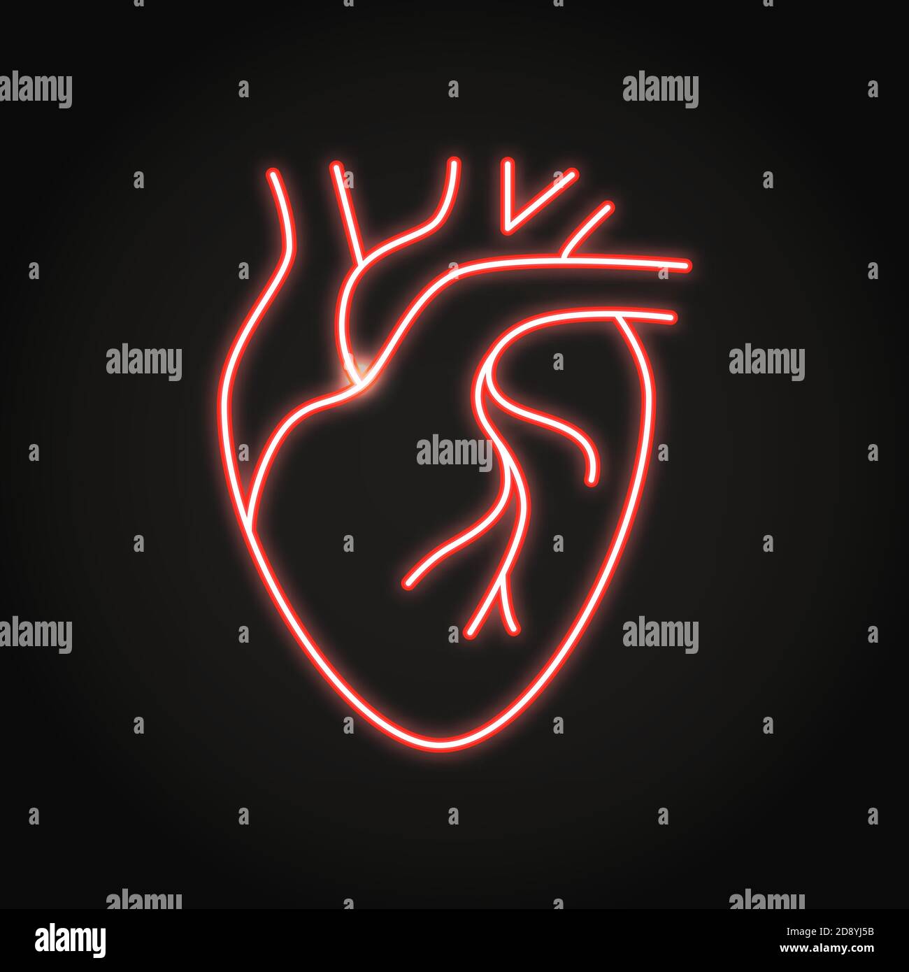 Red heartbeat line in Stock Vector Images - Alamy