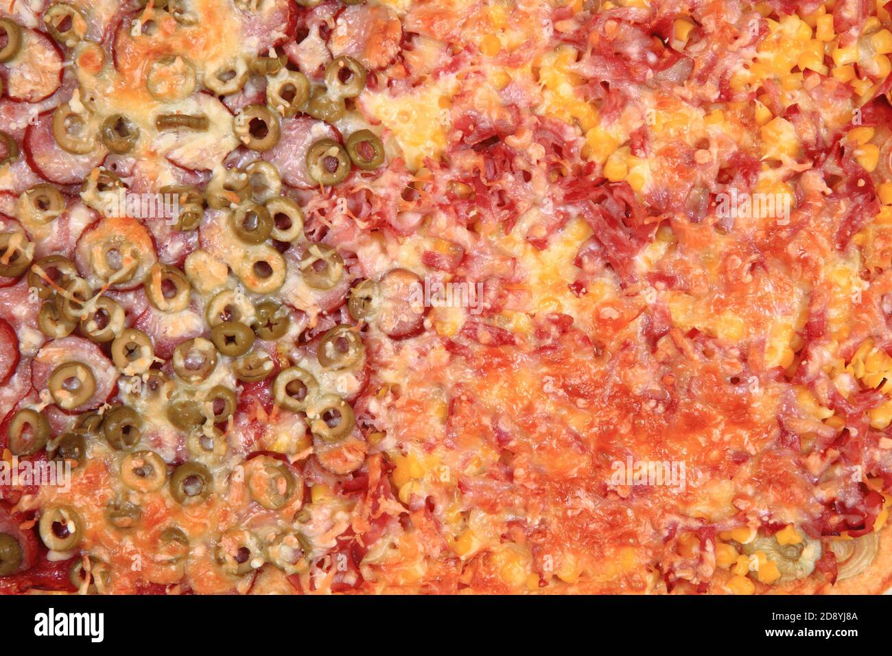 homemade pizza texture as nice gourmet background Stock Photo - Alamy