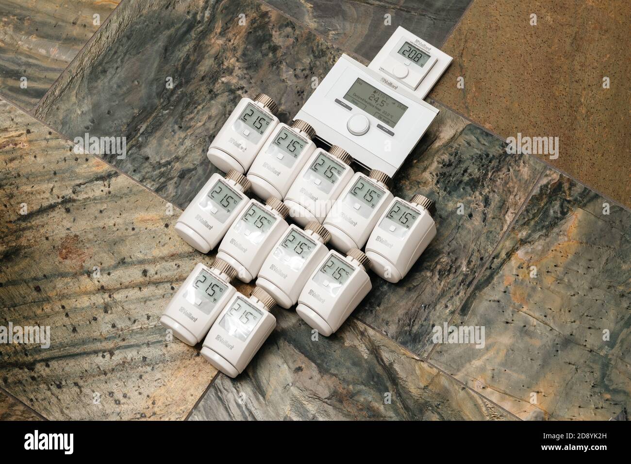Paris, France - Oct 25, 2020: Abstract composition with multiple ...