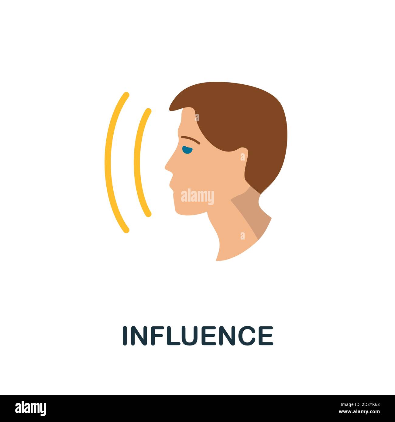 Influence icon. Simple element from creativity collection. Creative ...