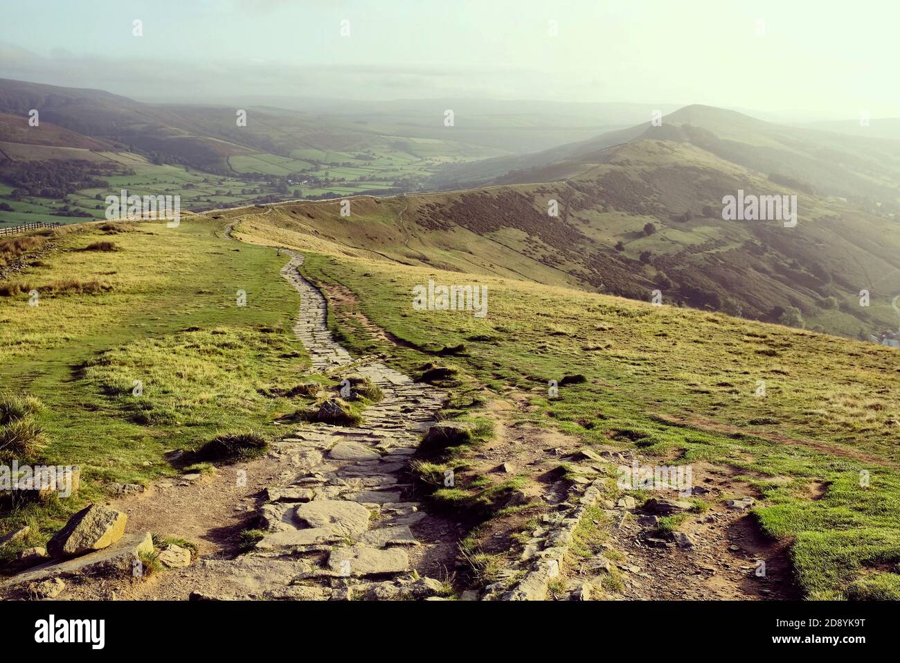 The Great Ridge in the Hope Valley, Peak District, Derbyshire Stock ...