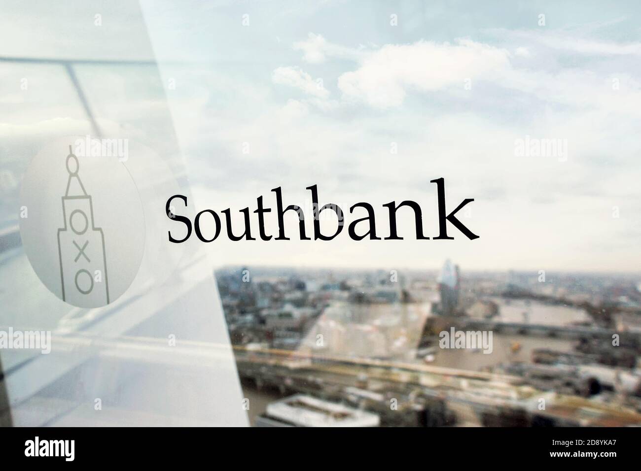 Cityscape view through window at sky garden in London Stock Photo - Alamy