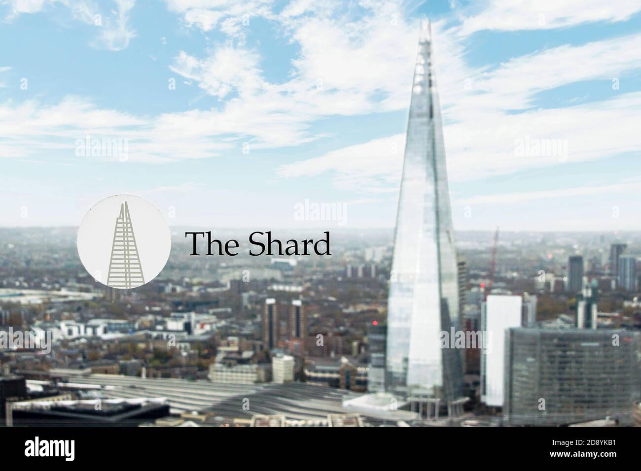 Cityscape view through window at sky garden in London Stock Photo - Alamy