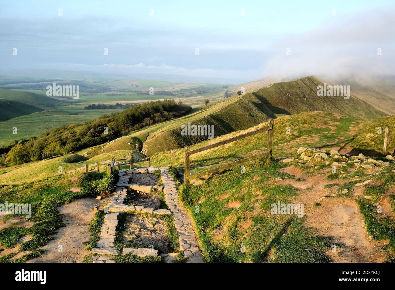 The Great Ridge in the Hope Valley, Peak District, Derbyshire Stock ...