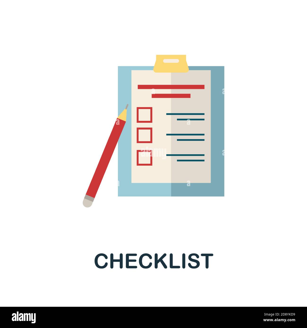 Checklist icon. Simple element from creativity collection. Creative ...