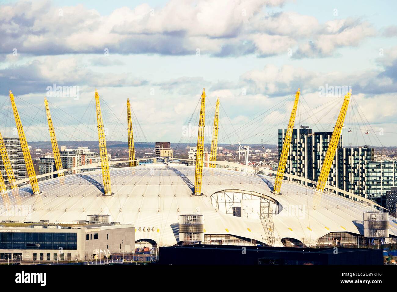 aerial view cityscape of The O2 arena in London Stock Photo - Alamy