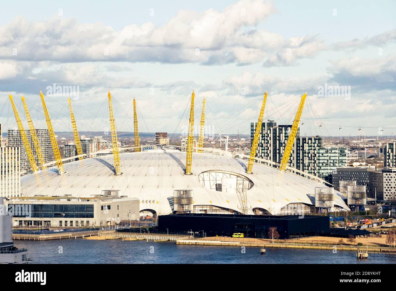 aerial view cityscape of The O2 arena in London Stock Photo - Alamy