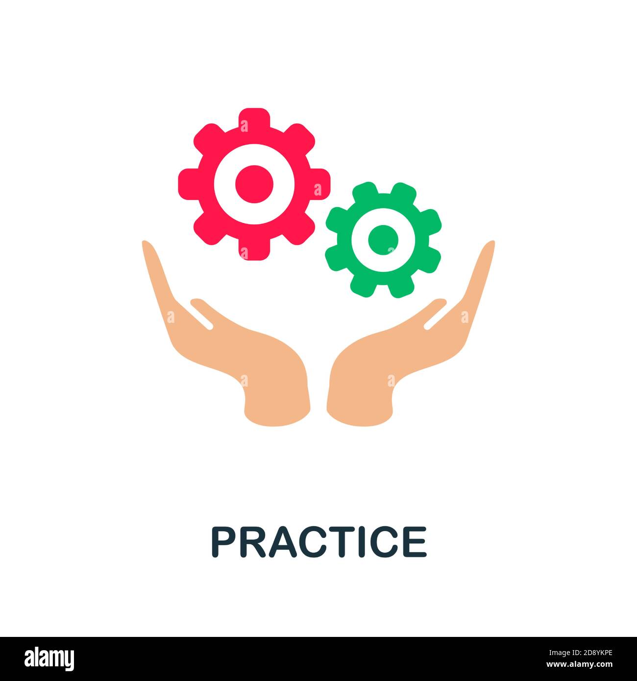 Practice icon. Simple element from creativity collection. Creative ...