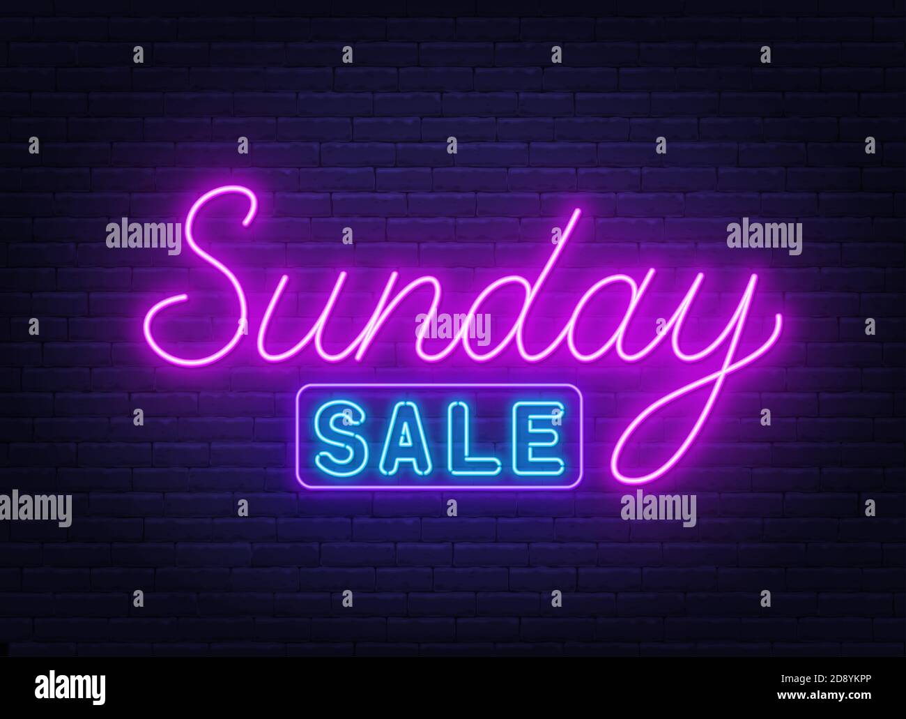 Sunday label Stock Vector Images - Alamy