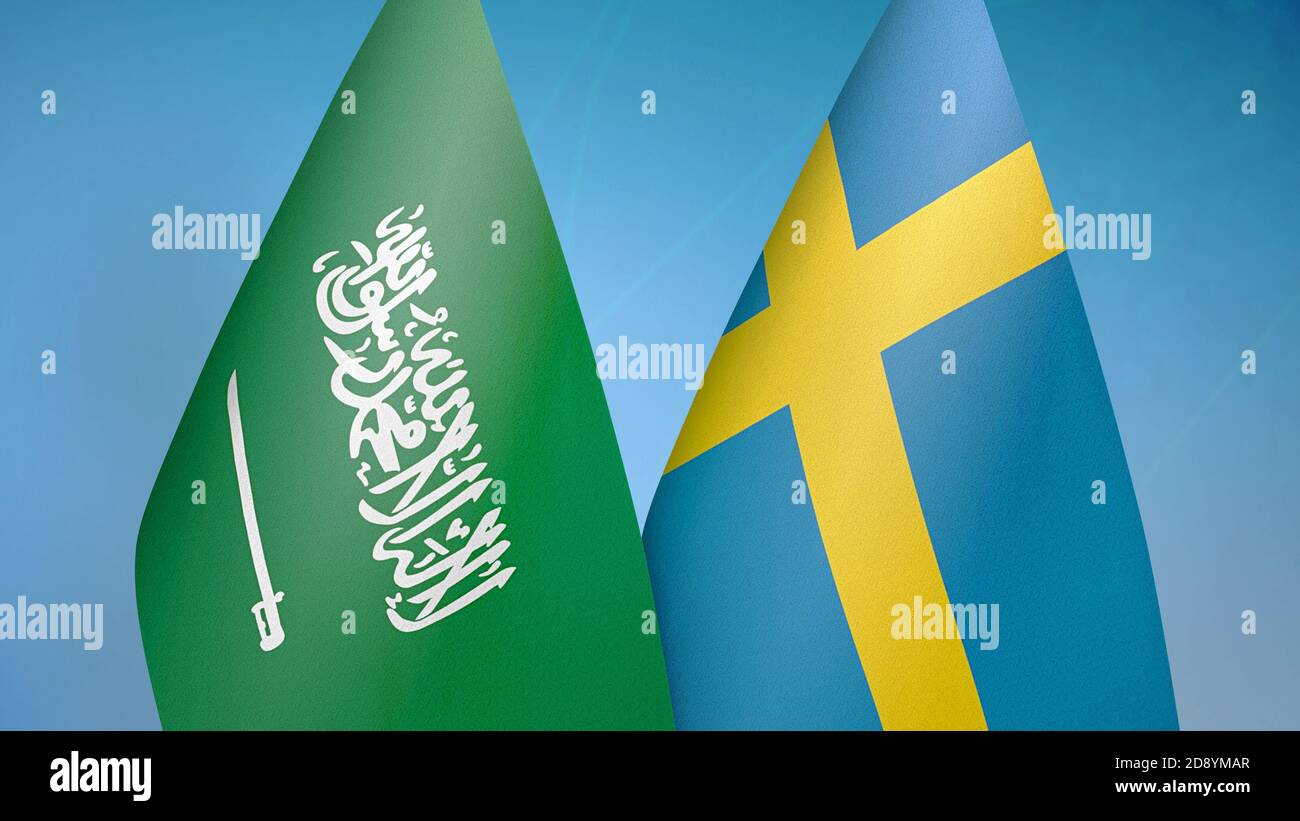 Saudi arabia sweden flag hi-res stock photography and images - Alamy