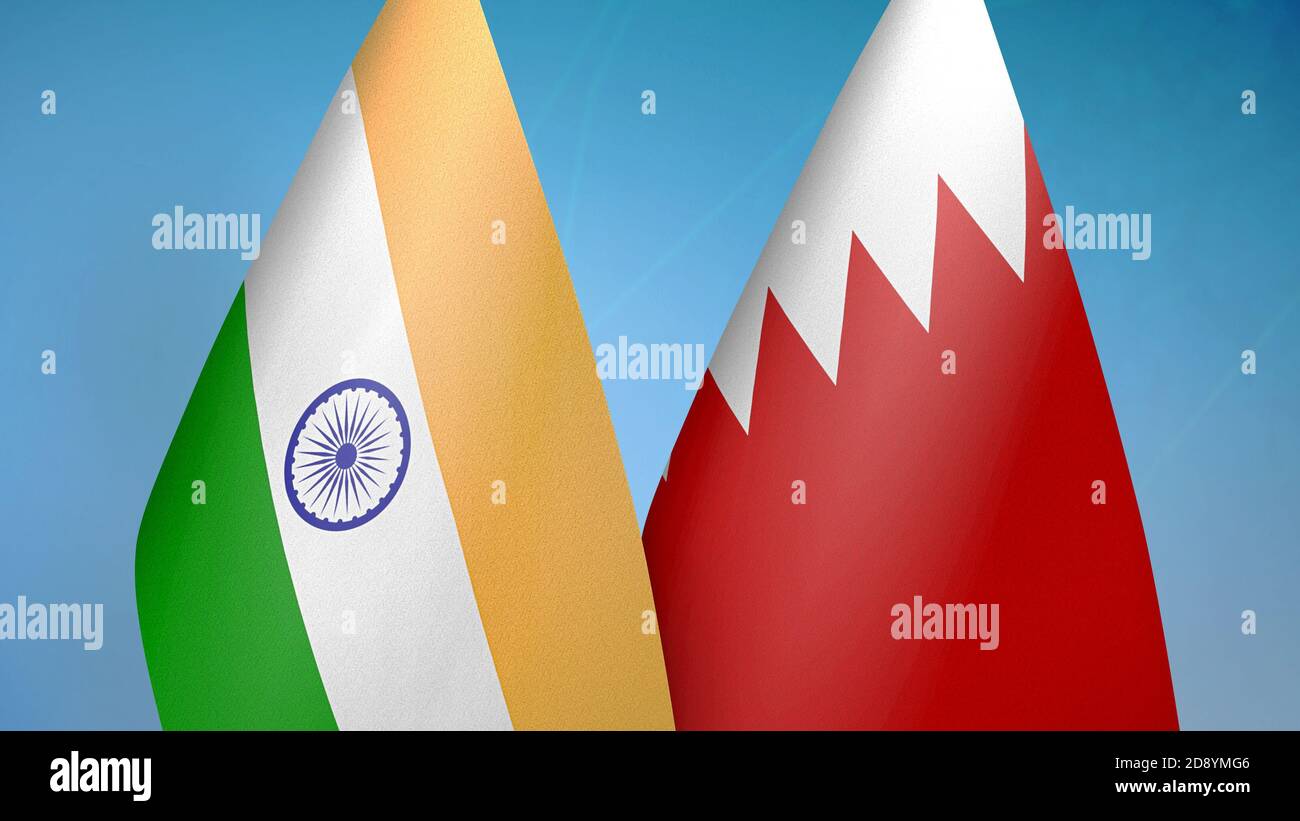 Bahrain india flag hi-res stock photography and images - Alamy
