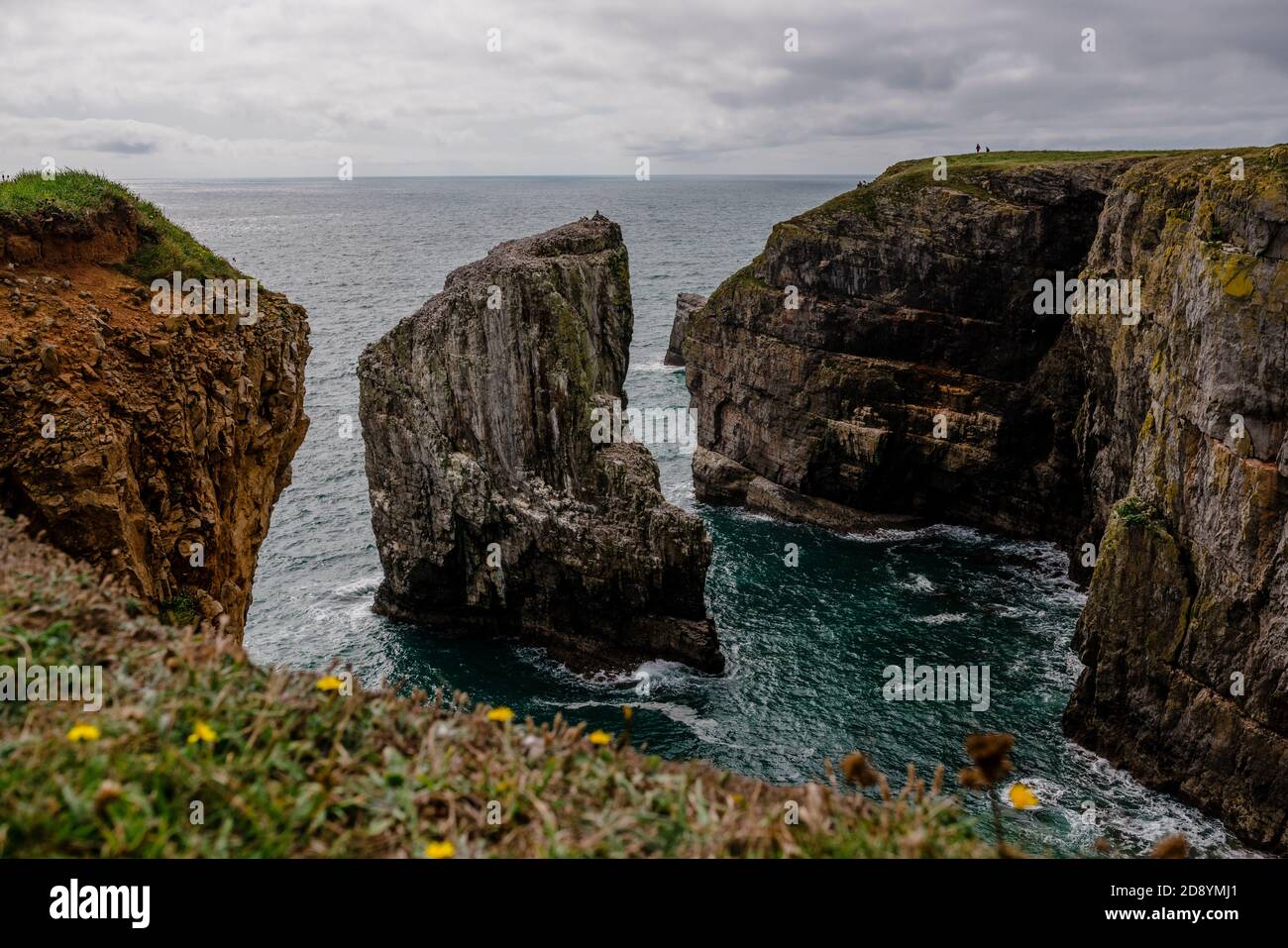 CASTLEMARTIN, WALES - 13 SEPTEMBER 2020: The Green Bridge of Wales ...