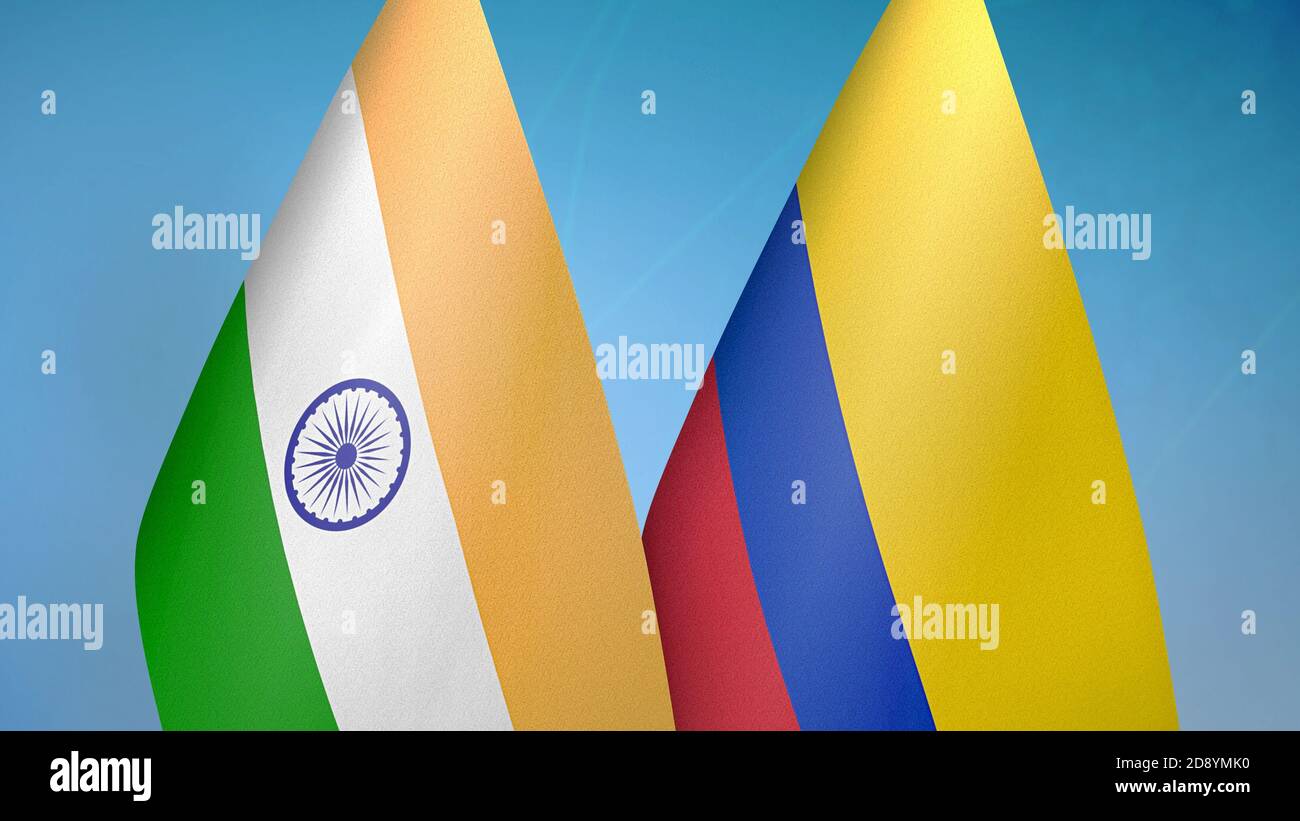 Colombia india flag hi-res stock photography and images - Alamy