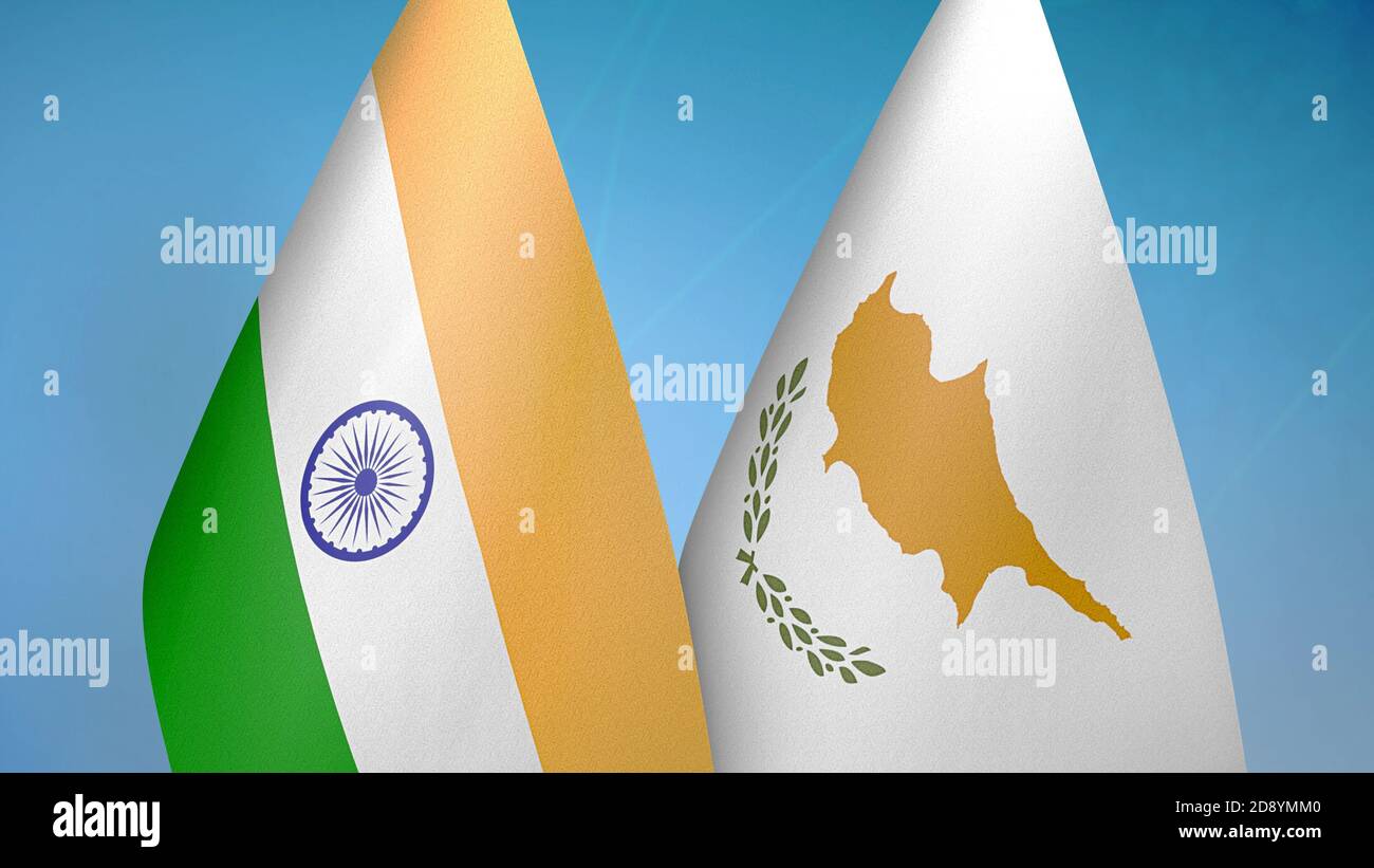 India cyprus flag hi-res stock photography and images - Alamy