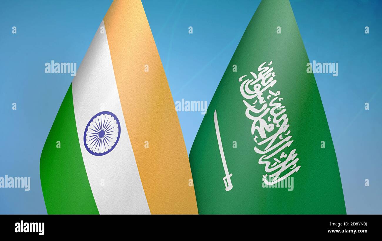 India Saudi Arabia Flag High Resolution Stock Photography and Images ...