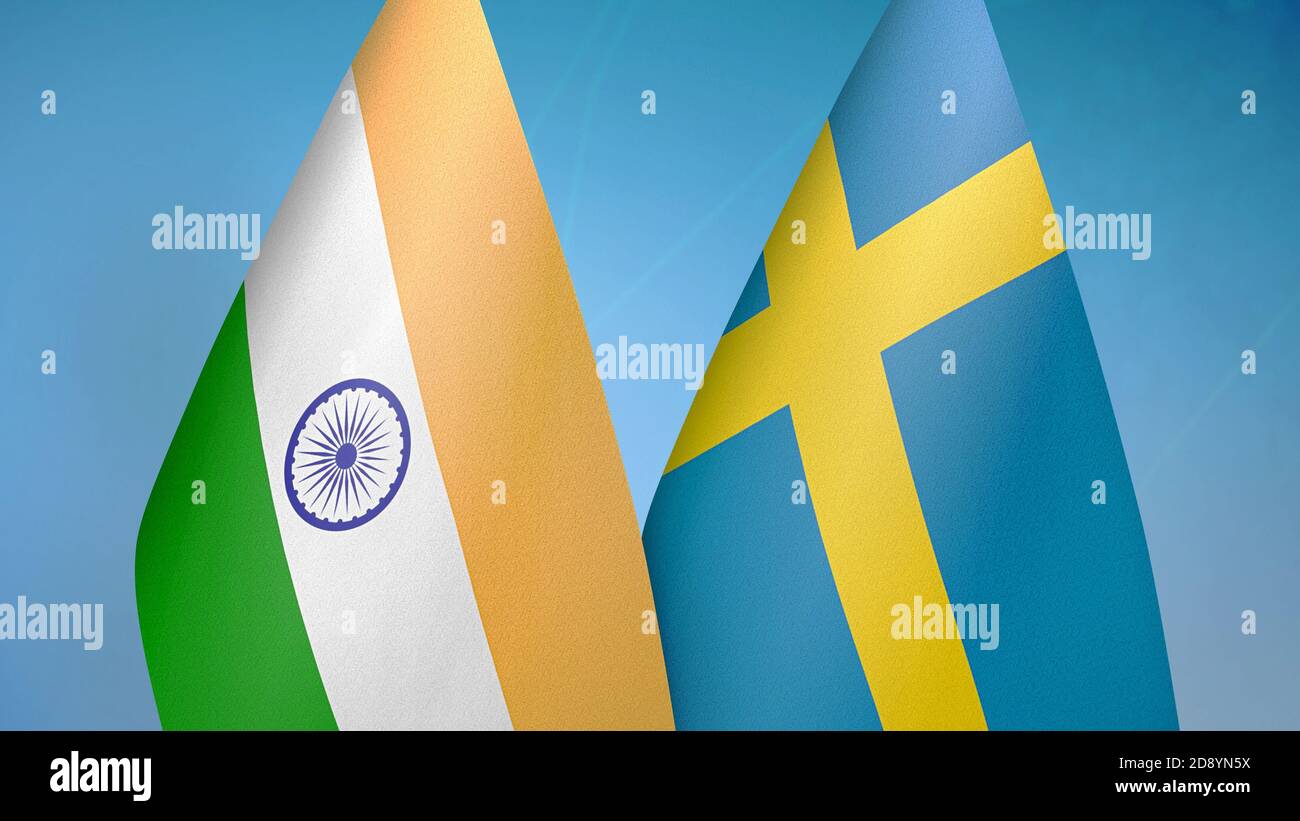 India sweden flag hi-res stock photography and images - Alamy