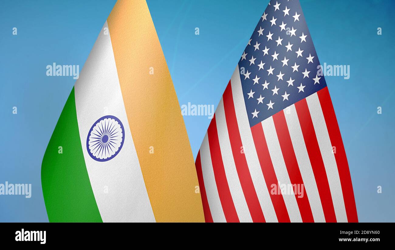India united states flag hi-res stock photography and images - Alamy