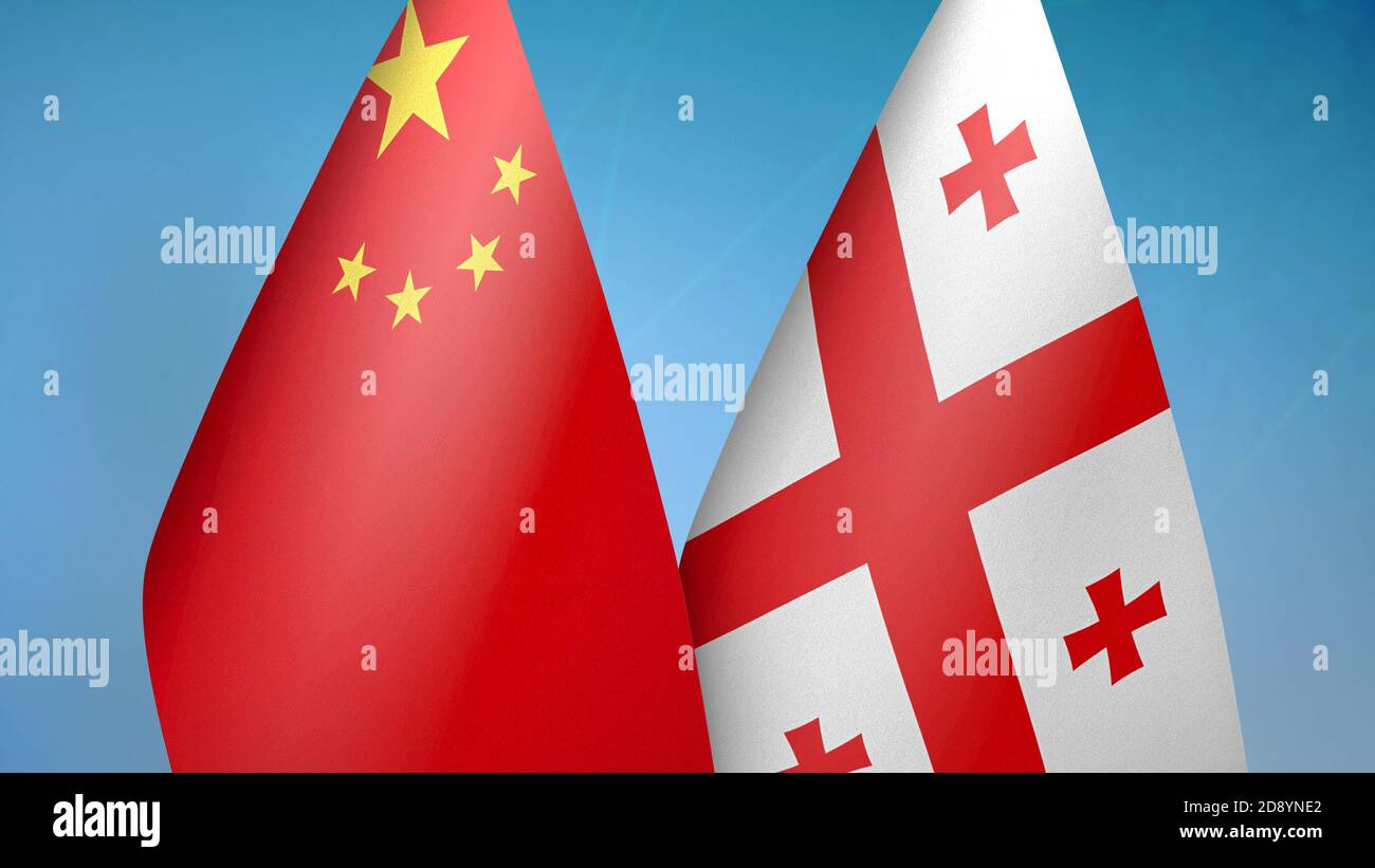 Georgia china flag hi-res stock photography and images - Alamy