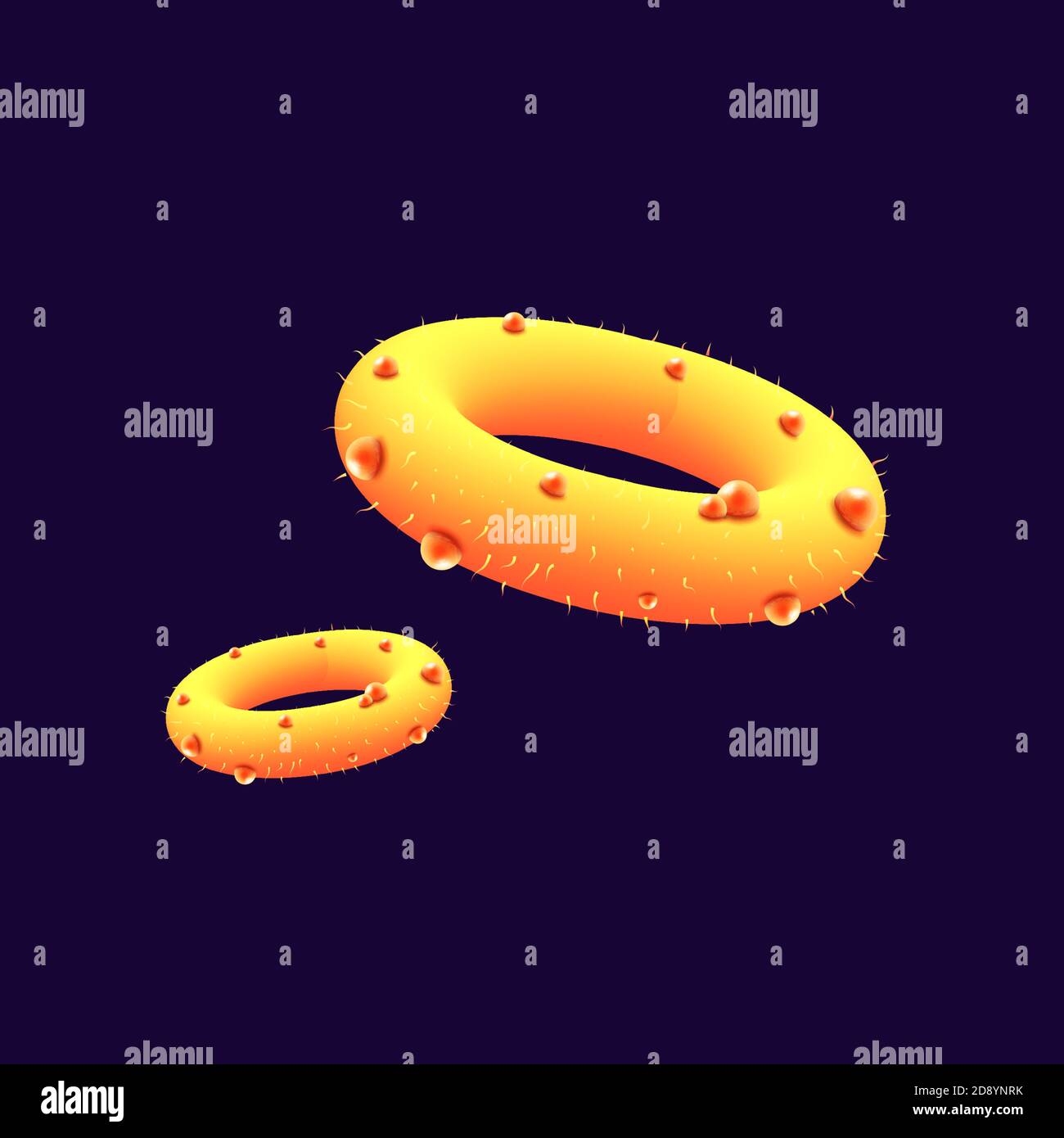Bacteria cell realistic vector illustration Stock Vector Image & Art ...