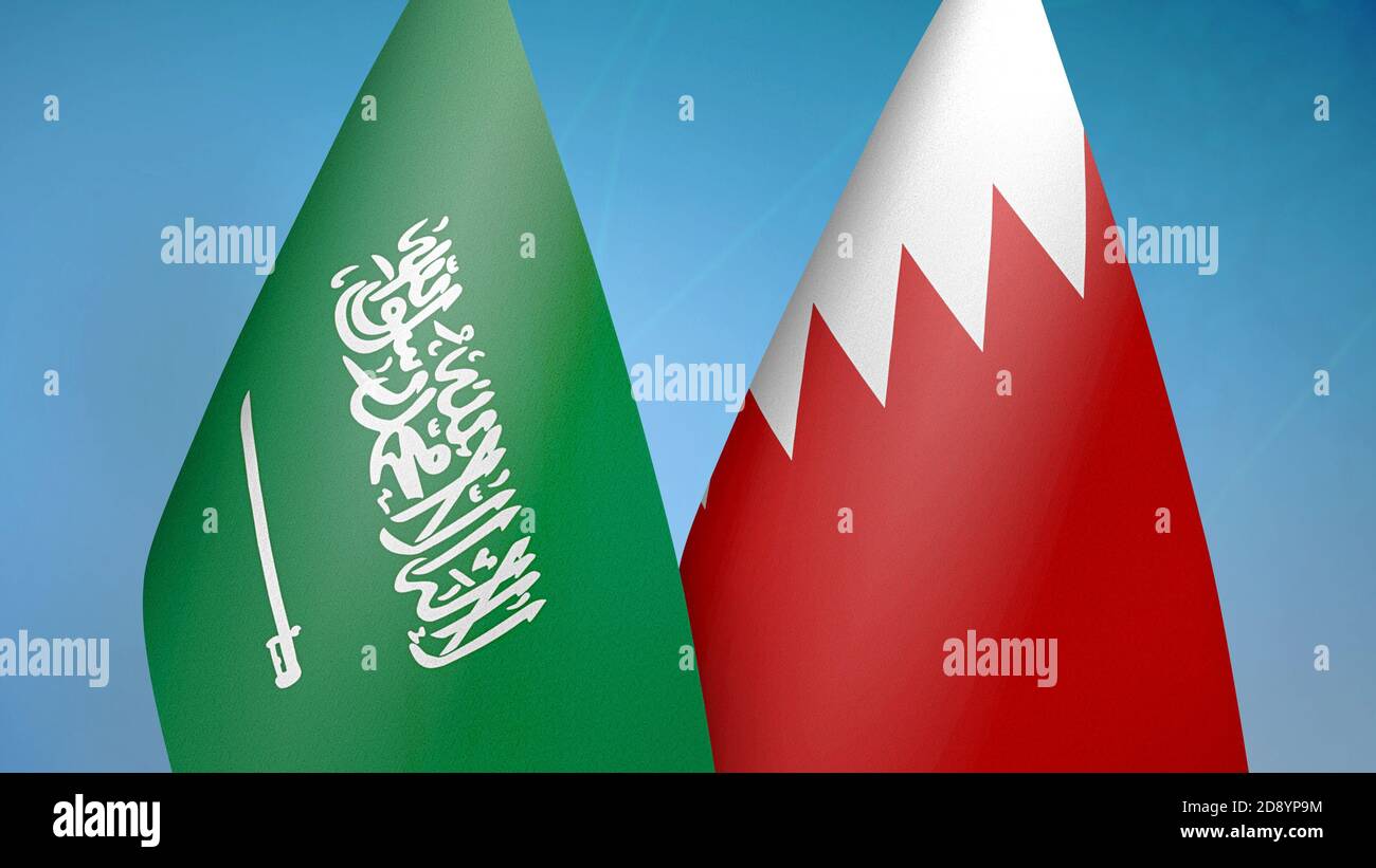 Saudi arabia bahrain flag hi-res stock photography and images - Alamy