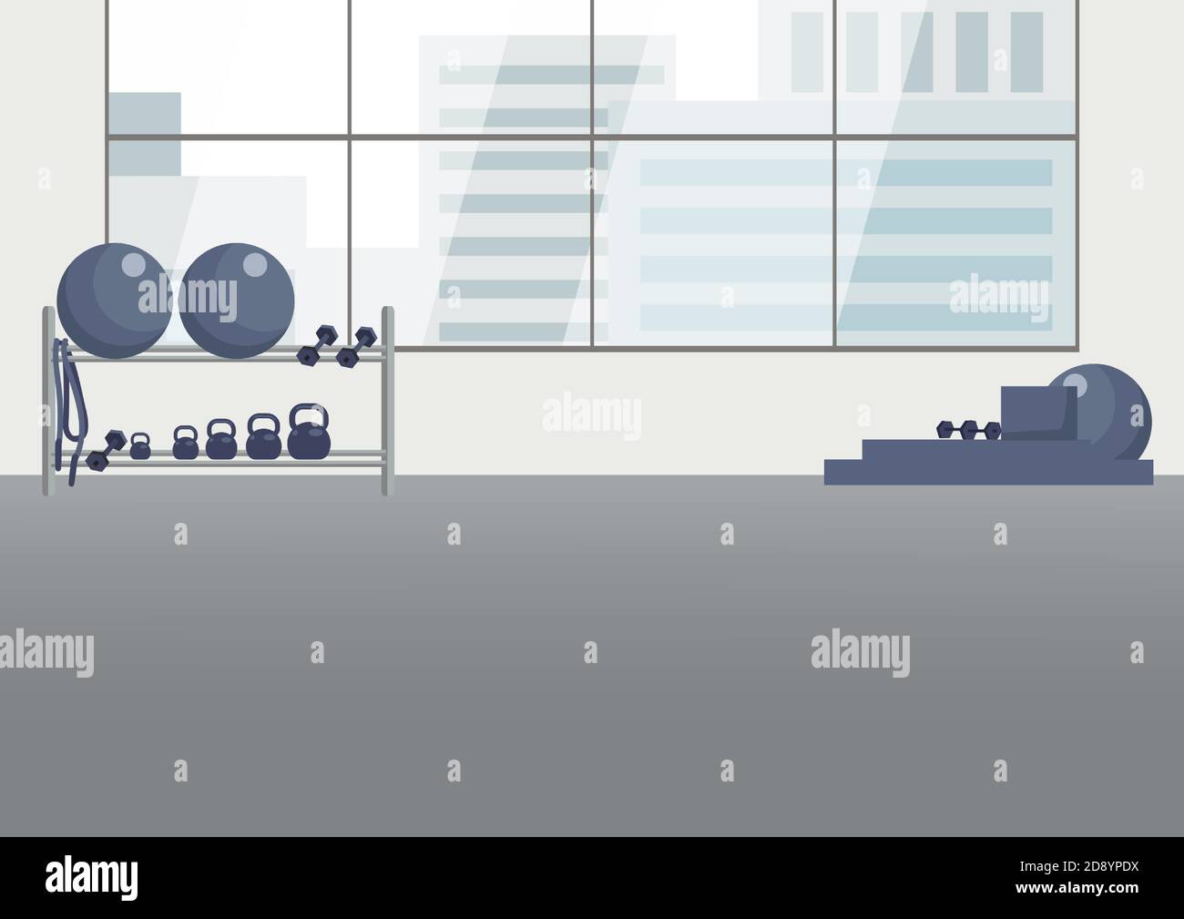 View empty gym equipment Stock Vector Images - Alamy