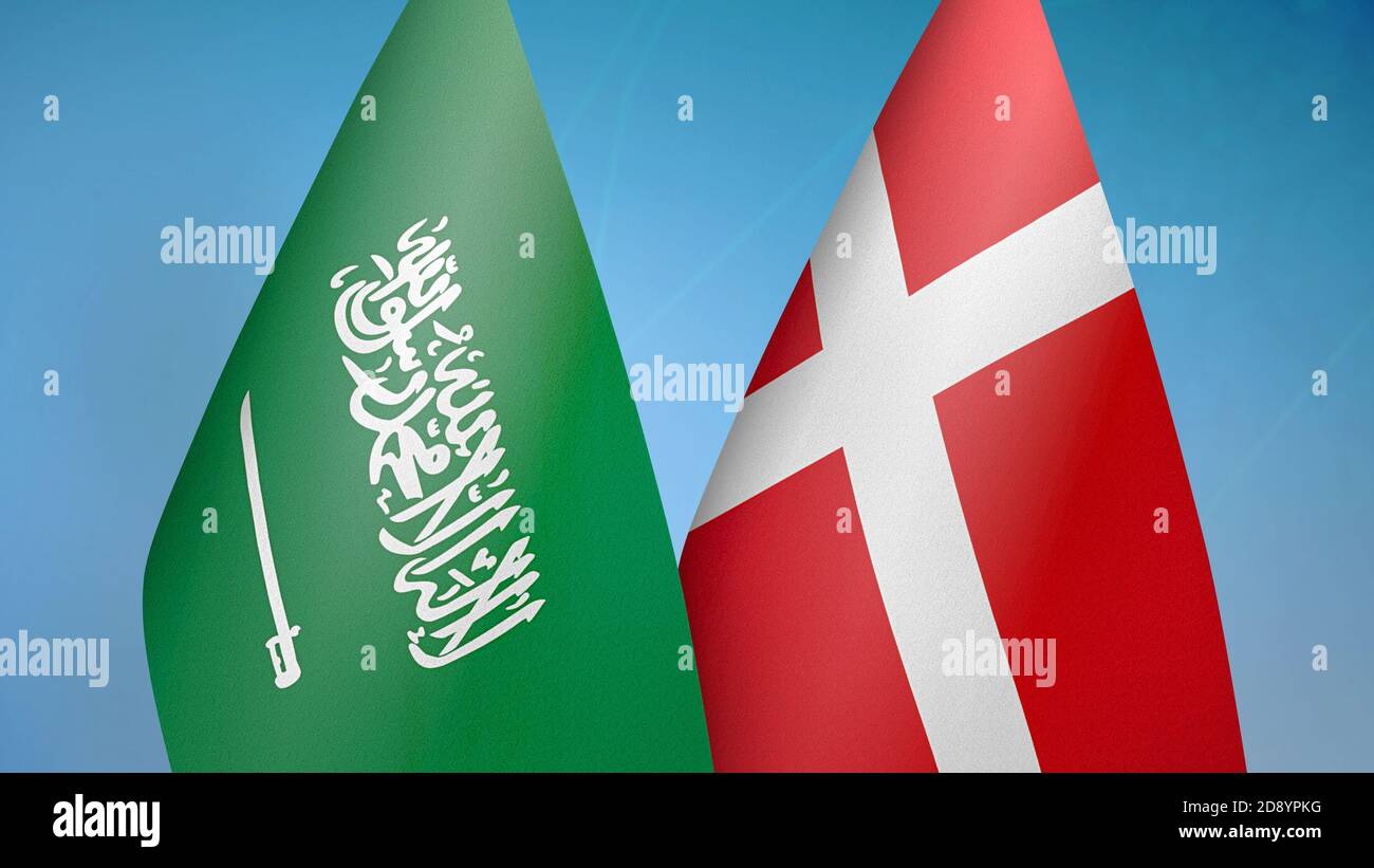 Denmark saudi arabia flag hi-res stock photography and images - Alamy