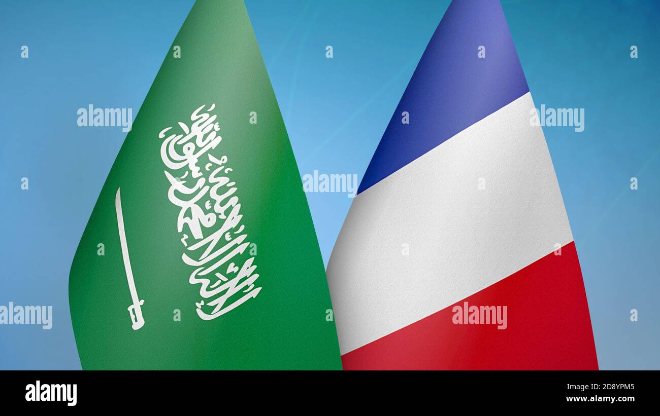 Saudi arabia france flag hi-res stock photography and images - Alamy