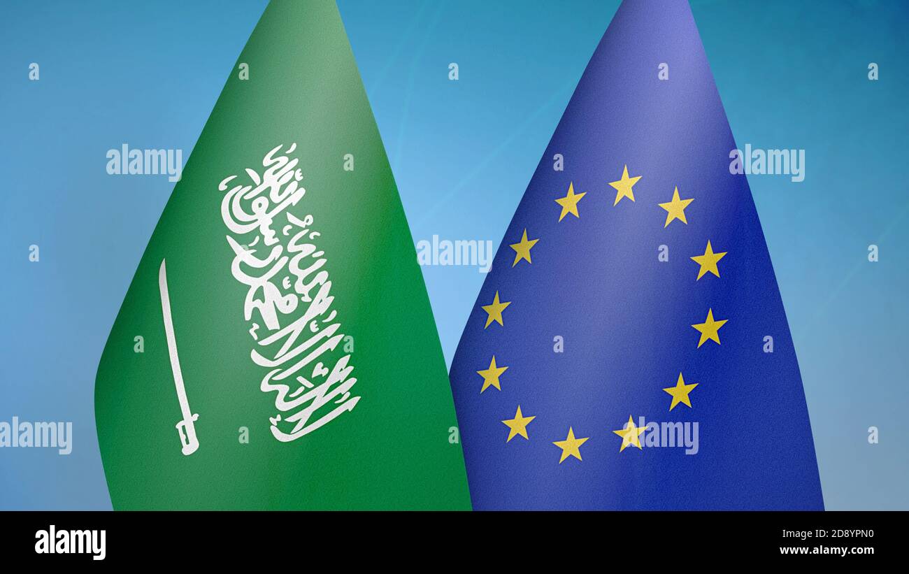 European union saudi arabia flag hi-res stock photography and images ...