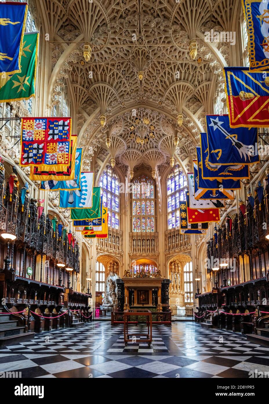 London, Westminster Abbey, Henry VII lady chapel, van vaulting ...
