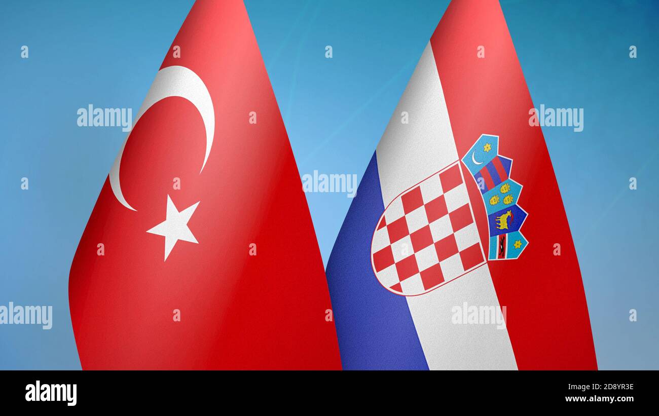 Turkey croatia flag hi-res stock photography and images - Alamy