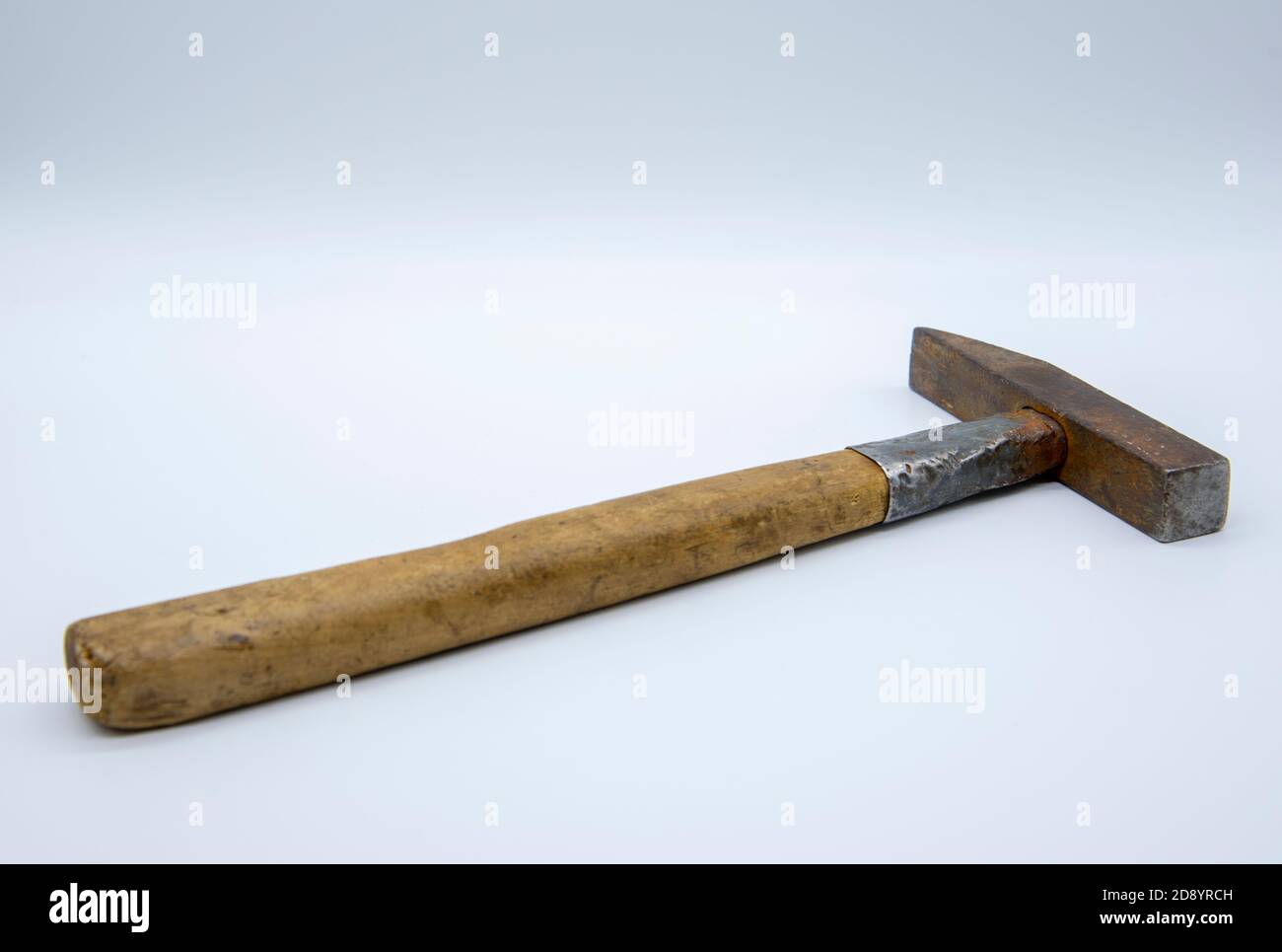 Old rusty hammer on a white background. Copy space for text Stock Photo ...