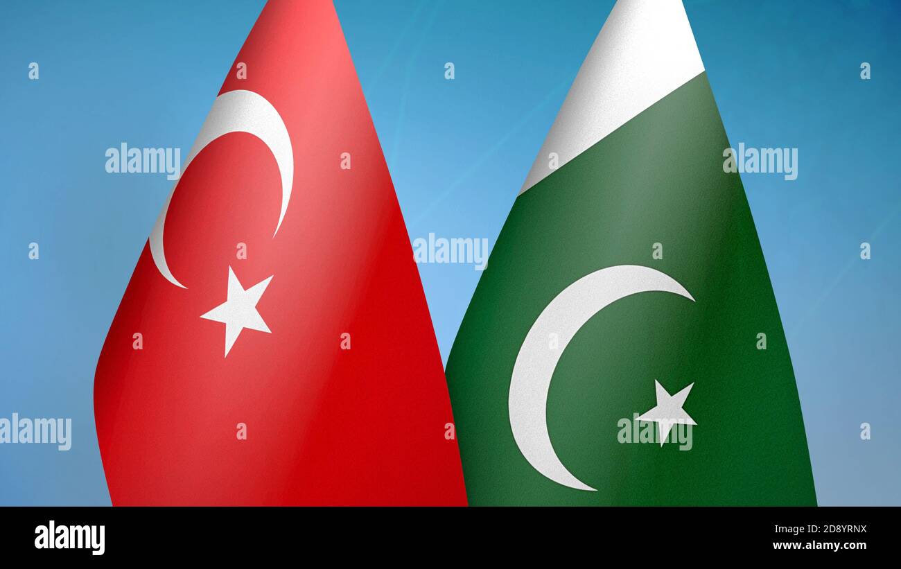 Turkey pakistan flags 3d hi-res stock photography and images - Alamy