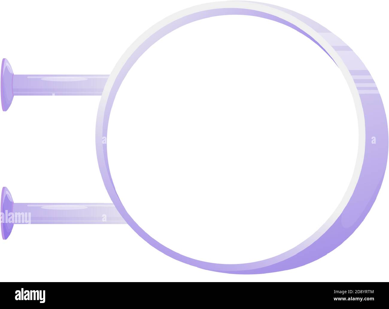 Modern circle vector advert board sign illustration Stock Vector Image ...