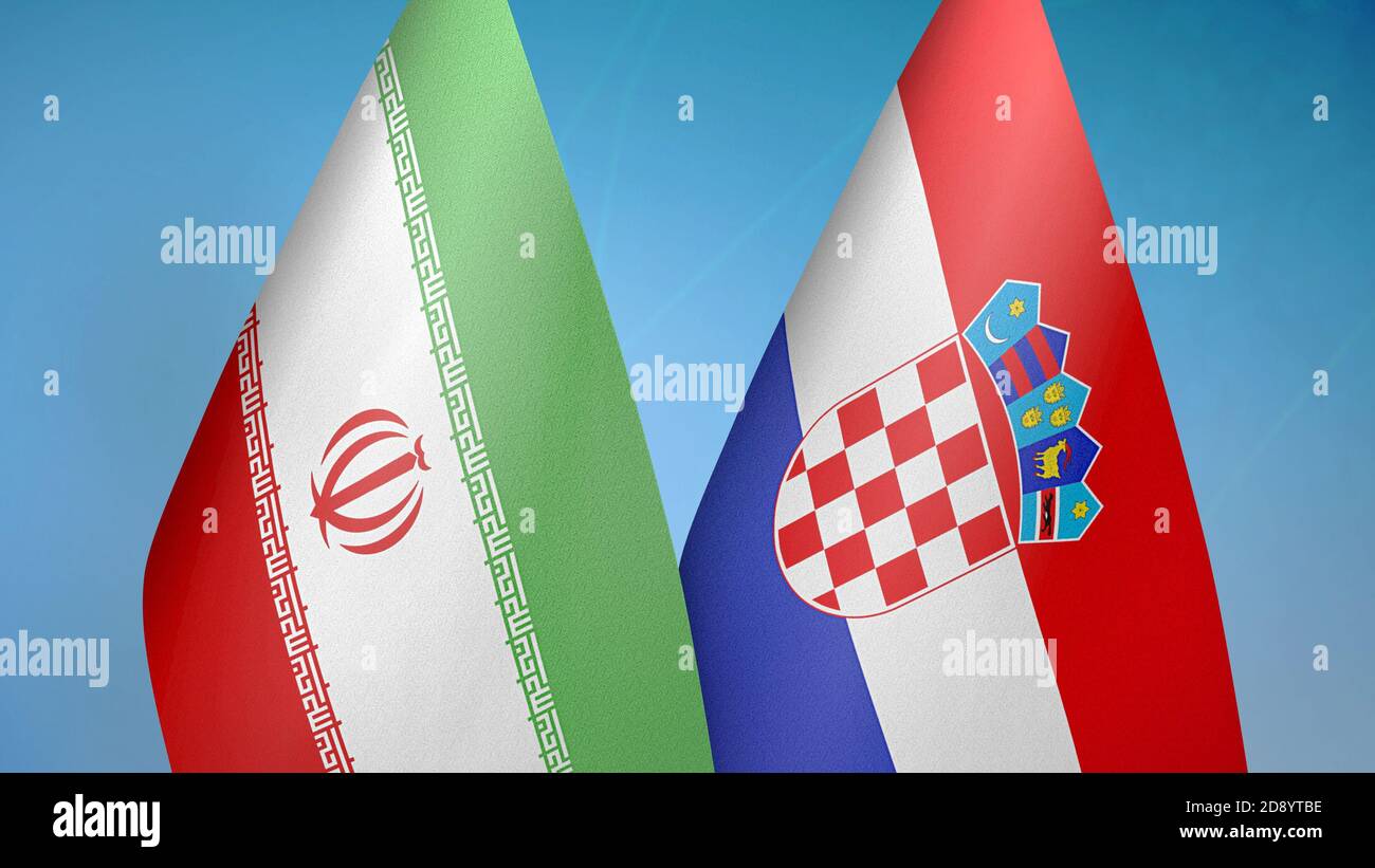 Iran croatia flag hi-res stock photography and images - Alamy
