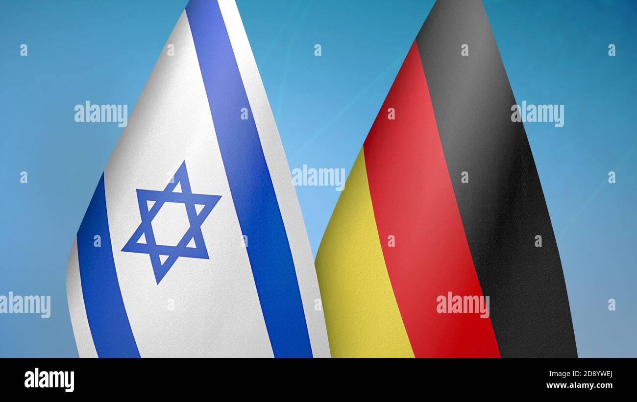 Israel and Germany two flags Stock Photo - Alamy