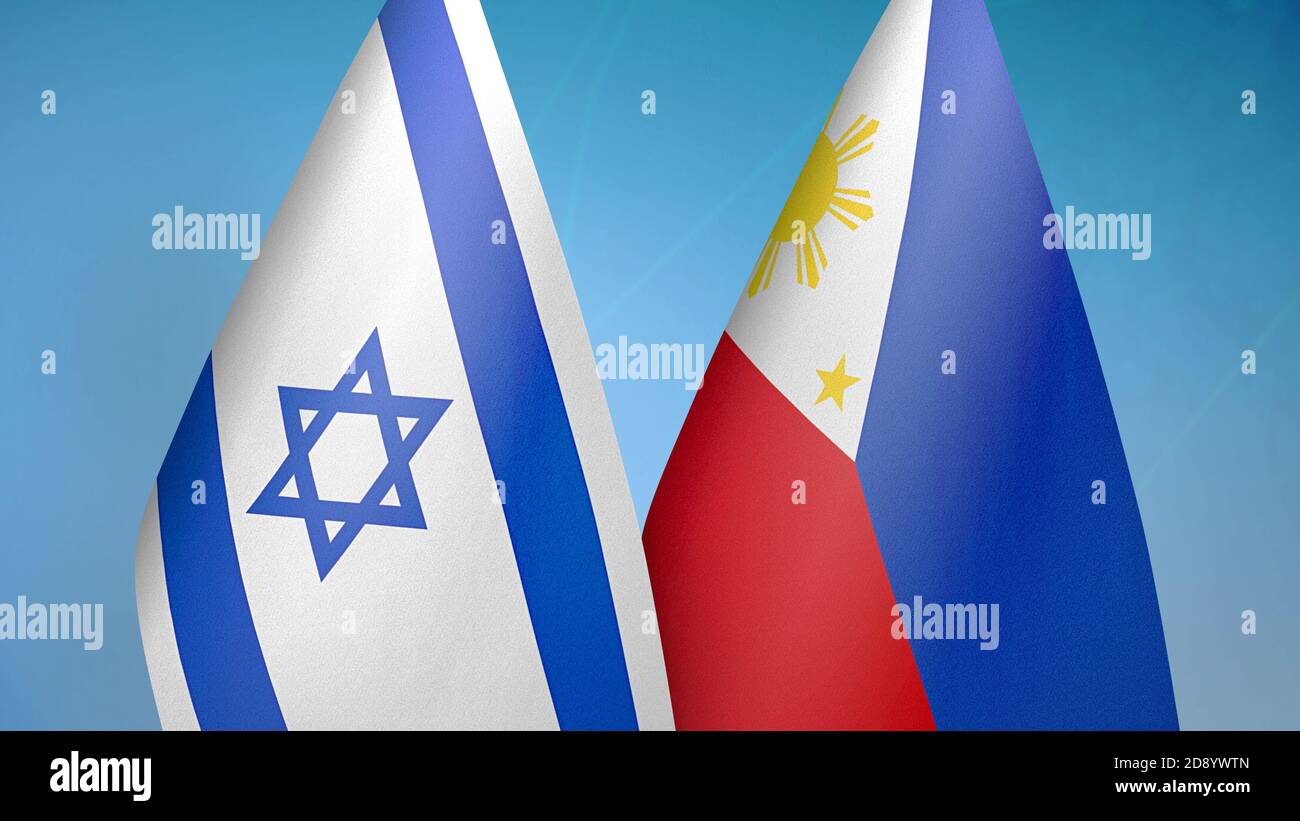 Israel and Philippines two flags Stock Photo - Alamy