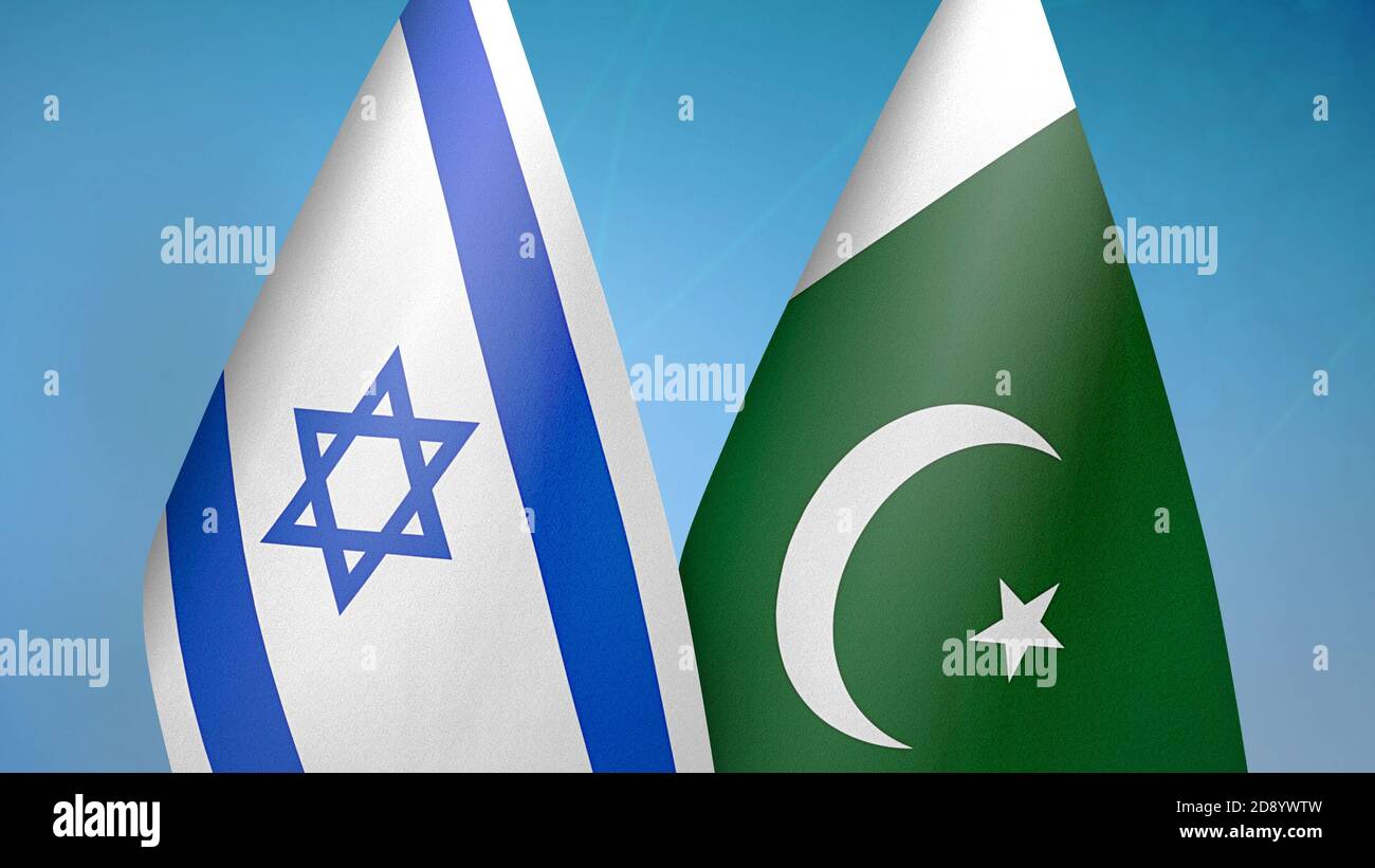 Israel and Pakistan two flags Stock Photo - Alamy