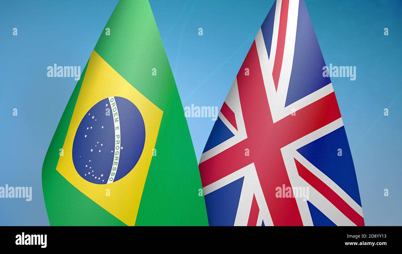 Uk brazil flags hi-res stock photography and images - Alamy