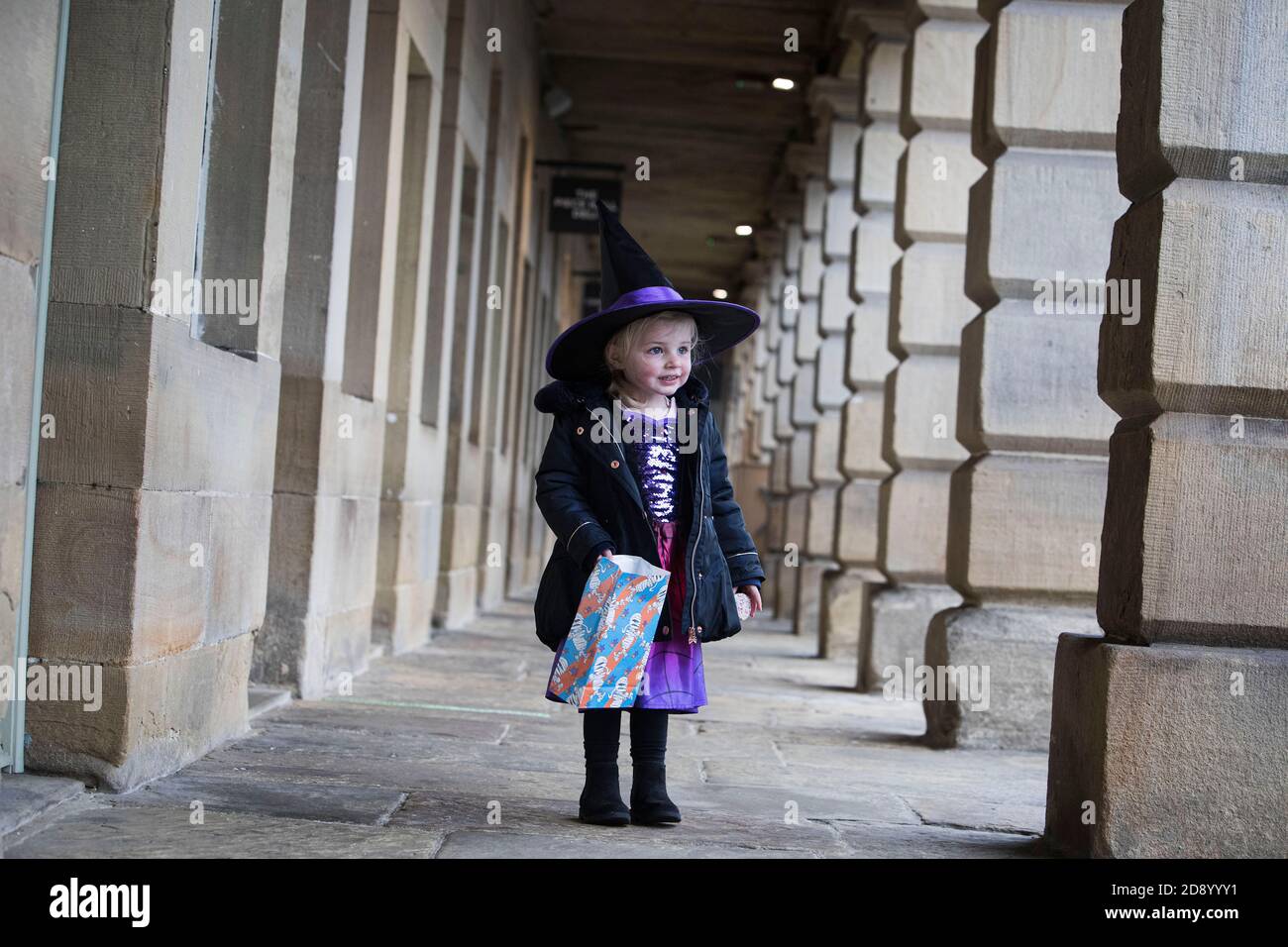 The Piece Hall, Halifax. Thea Anderson (2) on a Halloween Trial at the ...