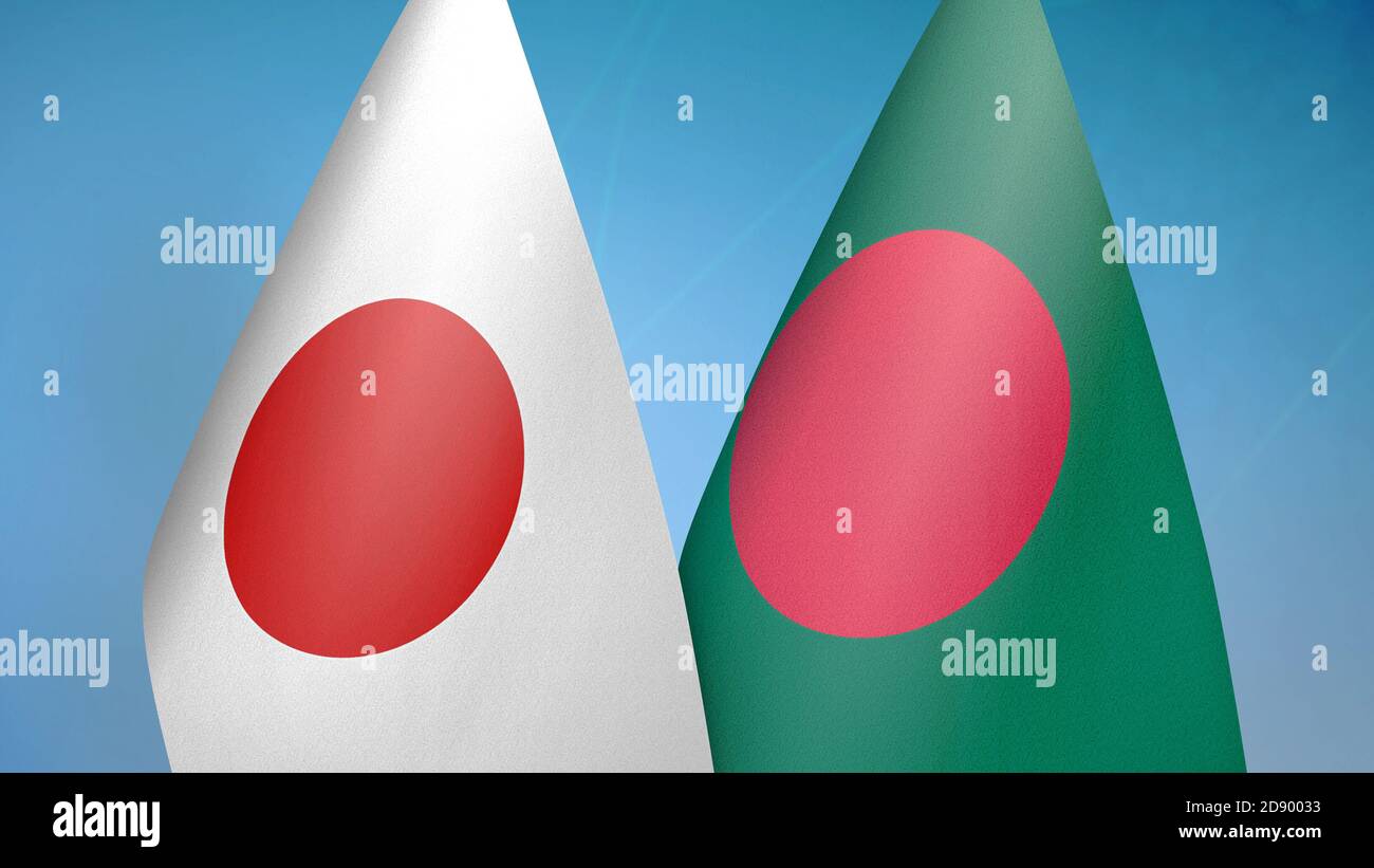 Bangladesh japan flag hi-res stock photography and images - Alamy