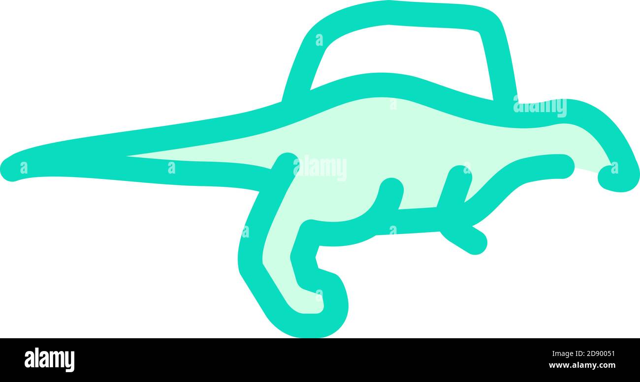 spinosaurus dinosaur color icon vector illustration sign Stock Vector ...